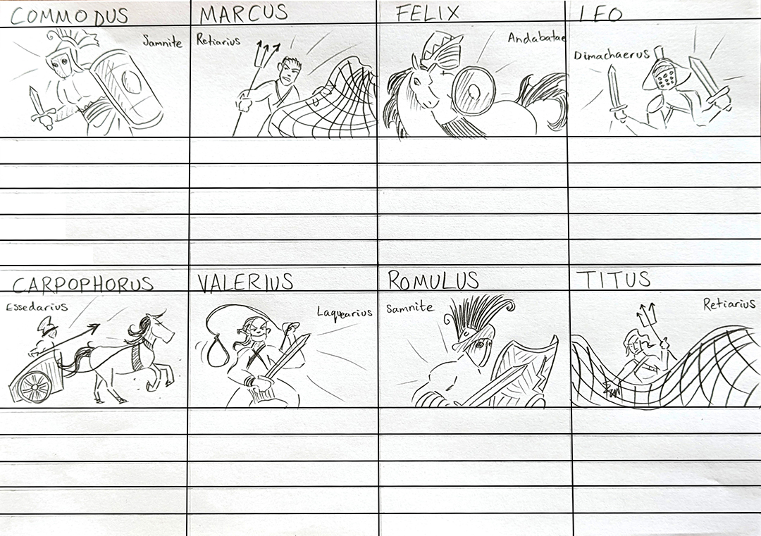 Make Gladiator Battle Cards - AQUILA Blog